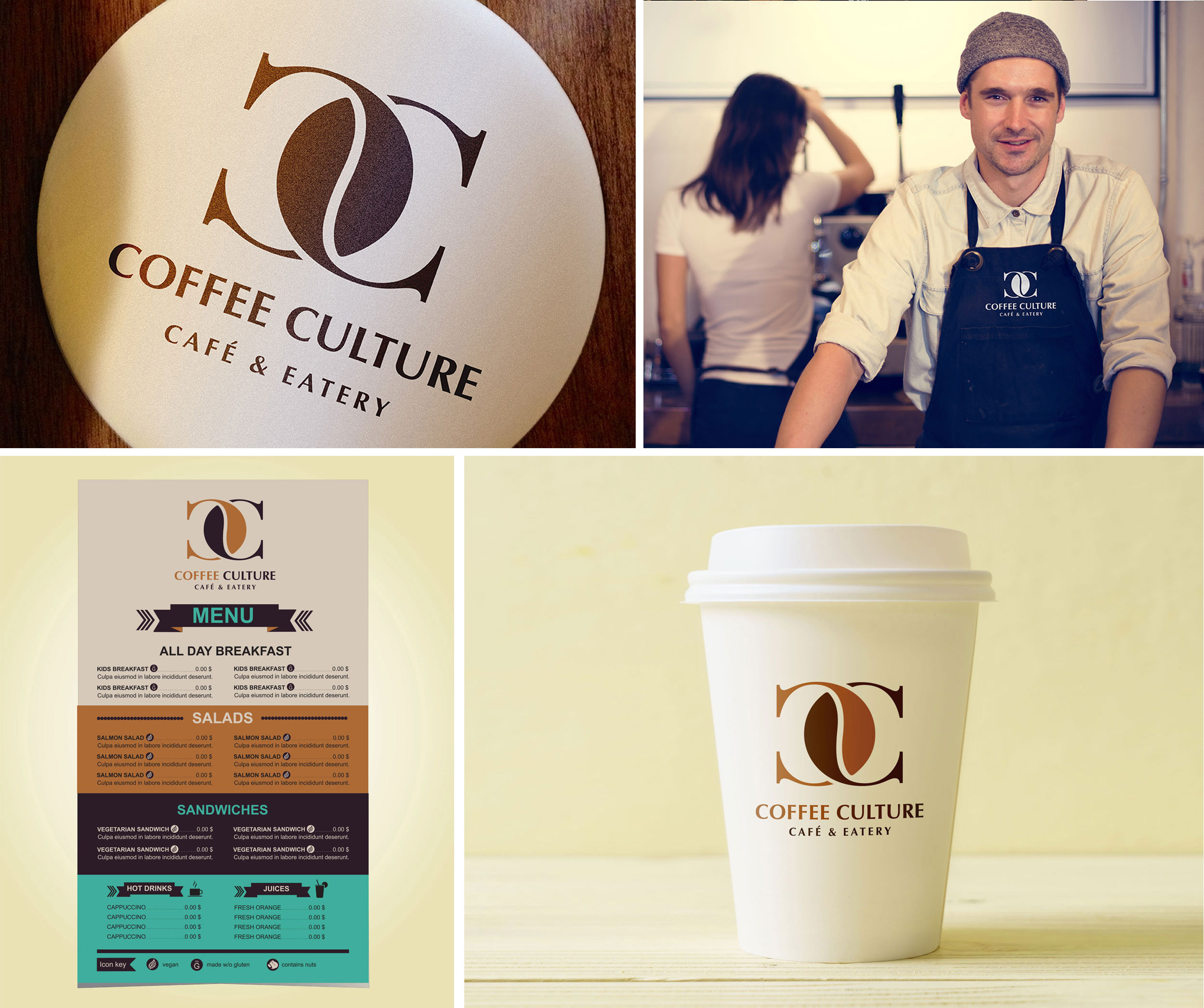 Custom Coffee Logo Design I Logo Design Toronto